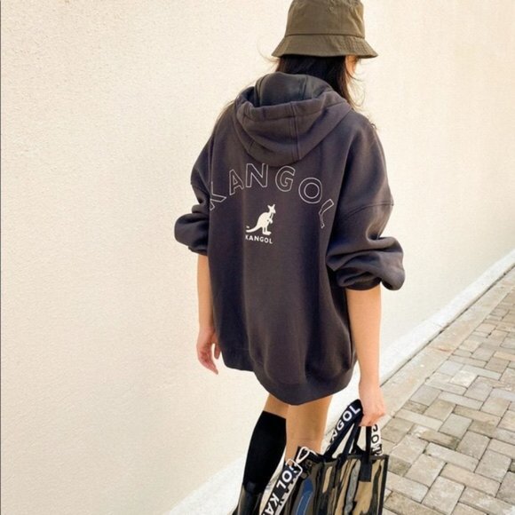 Kangol | Tops | H M X Kangol Oversized Hoodie Sz S | Poshmark
